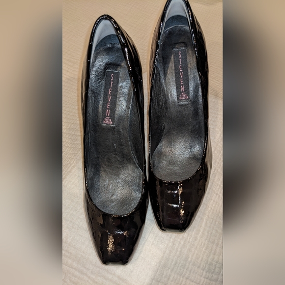 Steve Madden | Shoes | Steve Madden High Heel Patton Leather Look ...